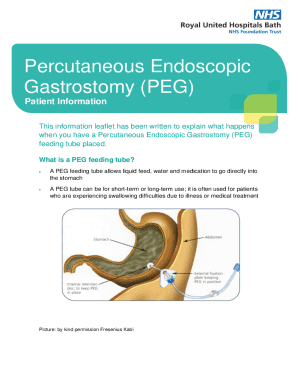 Fillable Online PEG Feeding Patient Information Leaflet Fax Email Print ...