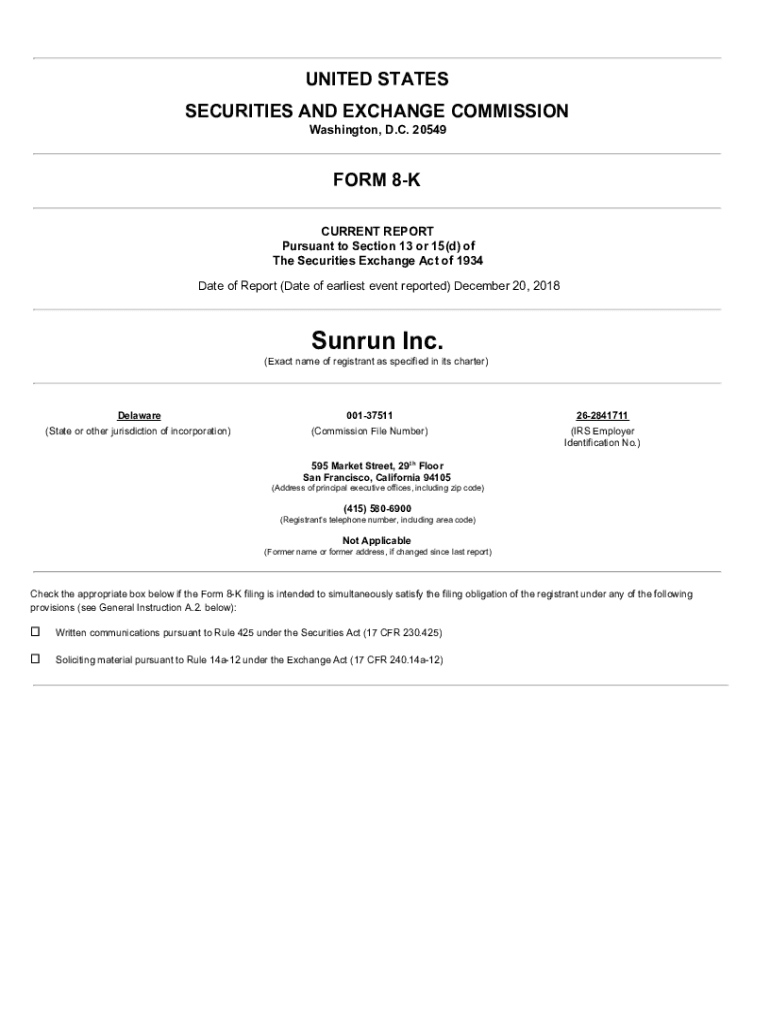 Fillable Online Sunrun Inc. Fax Email Print - pdfFiller
