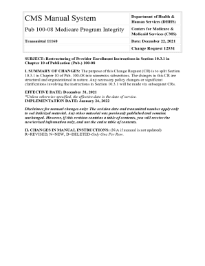 Fillable Online CMS Manual System - hhs.gov Fax Email Print - pdfFiller