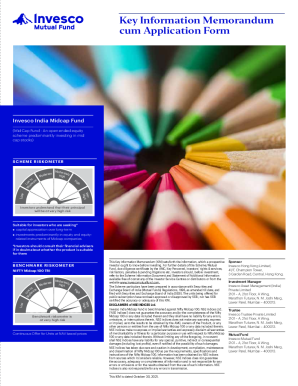 Fillable Online KEY INFORMATION MEMORANDUM CUM APPLICATION FORM - India Fax Email Print - pdfFiller