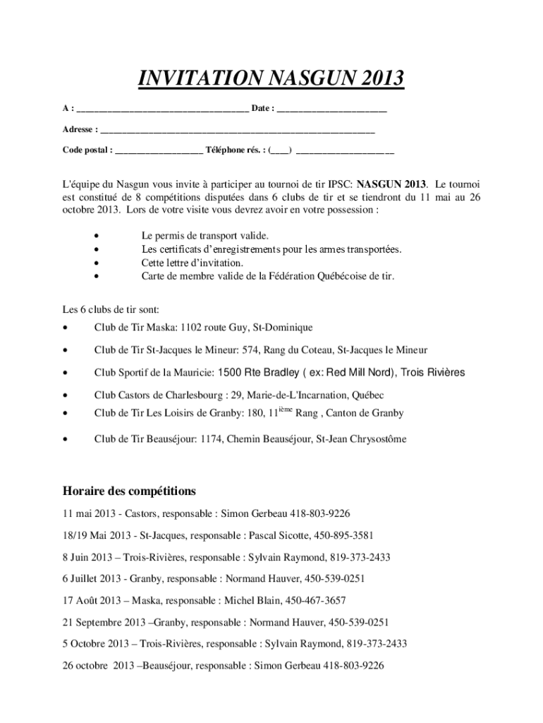 Fillable Online INVITATION Fax Email Print - pdfFiller