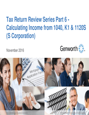 Fillable Online Tax Return Review Series Part 6 - Calculating Income ...