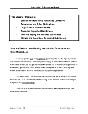 Fillable Online dshs texas Controlled Substances (Basic) - Texas ...