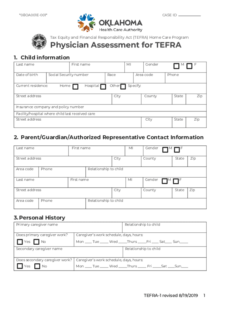 Fillable Online TEFRA - Tax Equity and Financial Responsibility Act Fax ...