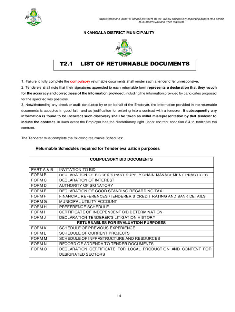 Fillable Online FORM C.1.1 FORM OF OFFER AND ACCEPTANCE PRINTING PAPERS ...