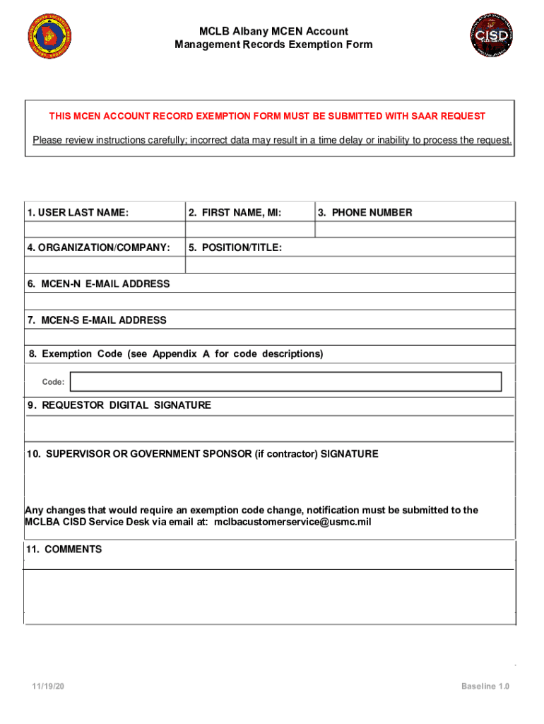 Fillable Online www.albany.marines.mil Portals 75MCLB Albany MCEN ...