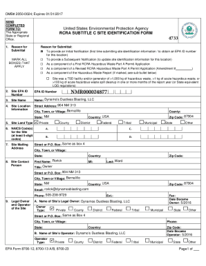 Fillable Online RCRA Hazardous Waste Part A Permit Application ... Fax ...