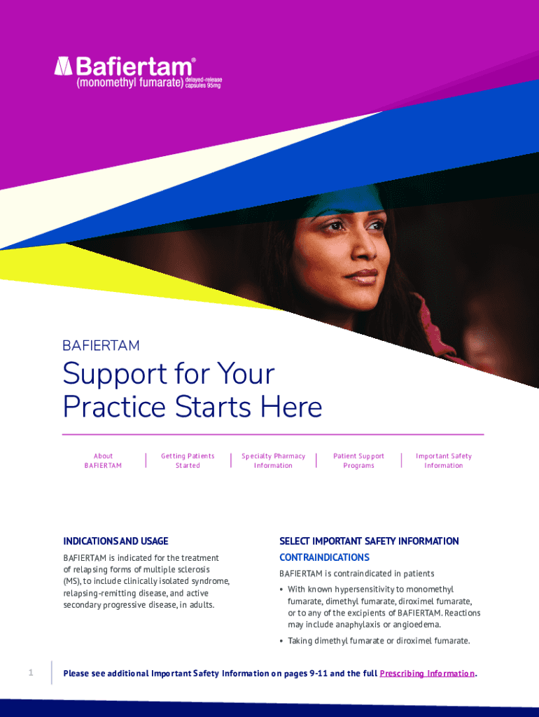 Fillable Online BAFIERTAM Reimbursement Kit. Get prescribing options ...