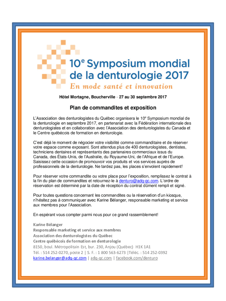 Fillable Online www.adq-qc.comwp-contentuploadsPlan de commandites et ...