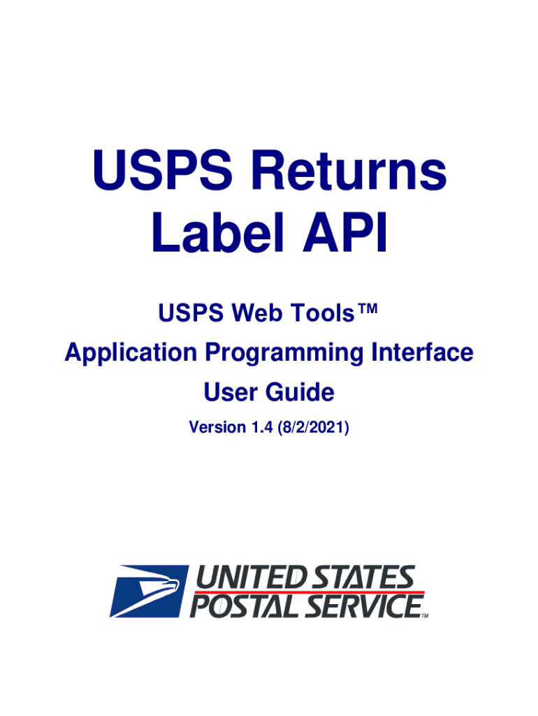 Fillable Online USPS Returns Label API Fax Email Print - pdfFiller