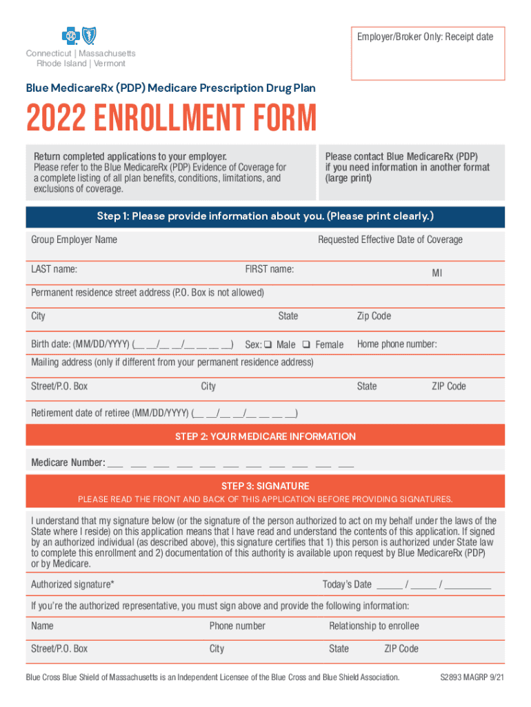 Fillable Online 2022 ENROLLMENT FORM Fax Email Print - pdfFiller