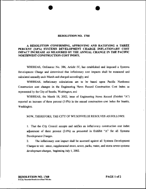 Fillable Online System Development Charges - Ordinances and Resolutions ...