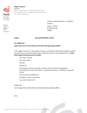 Fillable Online lear.appointment.letter.ined.fr.pdf Fax Email Print - pdfFiller