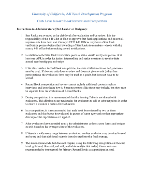 Fillable Online California 4-H Record Book - University of California ...