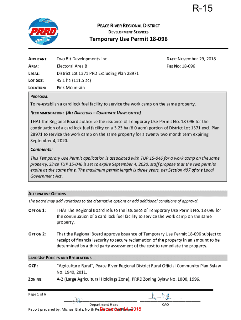 Fillable Online prrd bc 18-096TUP Two Bit Dev ReportTH.docx Fax Email ...