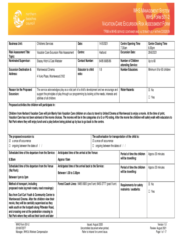 Fillable Online files.northernbeaches.nsw.gov.au sites defaultWHS ...