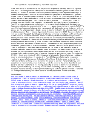 Fillable Online Power of Attorney Guidance - IRS tax forms Fax Email ...