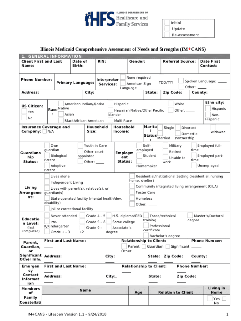 Illinois Medicaid Crisis Assessment Tool (IM-CAT) - socialwork illinois ...