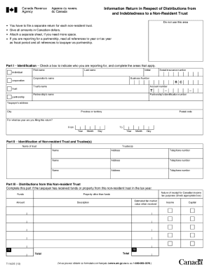 Fillable Online International and non-resident forms - Canada.ca Fax ...