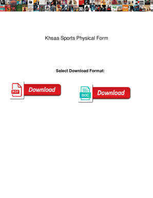Fillable Online Khsaa Sports Physical Form. Khsaa Sports Physical Form ...