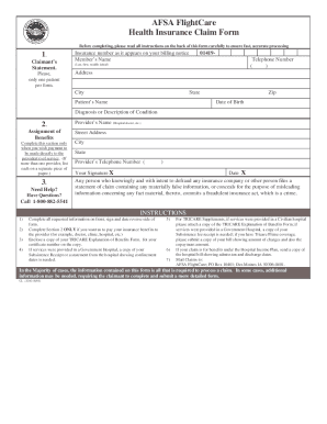 Fillable Online www.dol.govsitesdolgovHEALTH INSURANCE CLAIM FORM - DOL ...