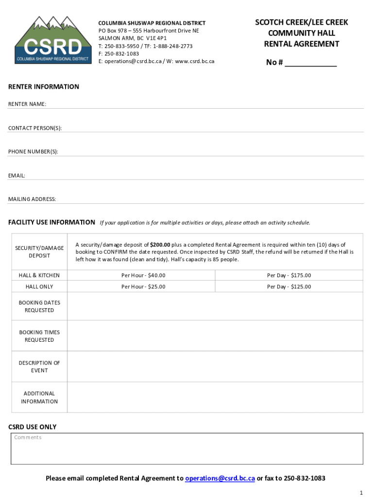 Fillable Online Fillable Online PO Box 978, 555 Harbourfront Drive NE ...