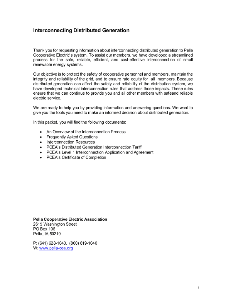 Fillable Online Generation Interconnection Letter Fax Email Print - pdfFiller