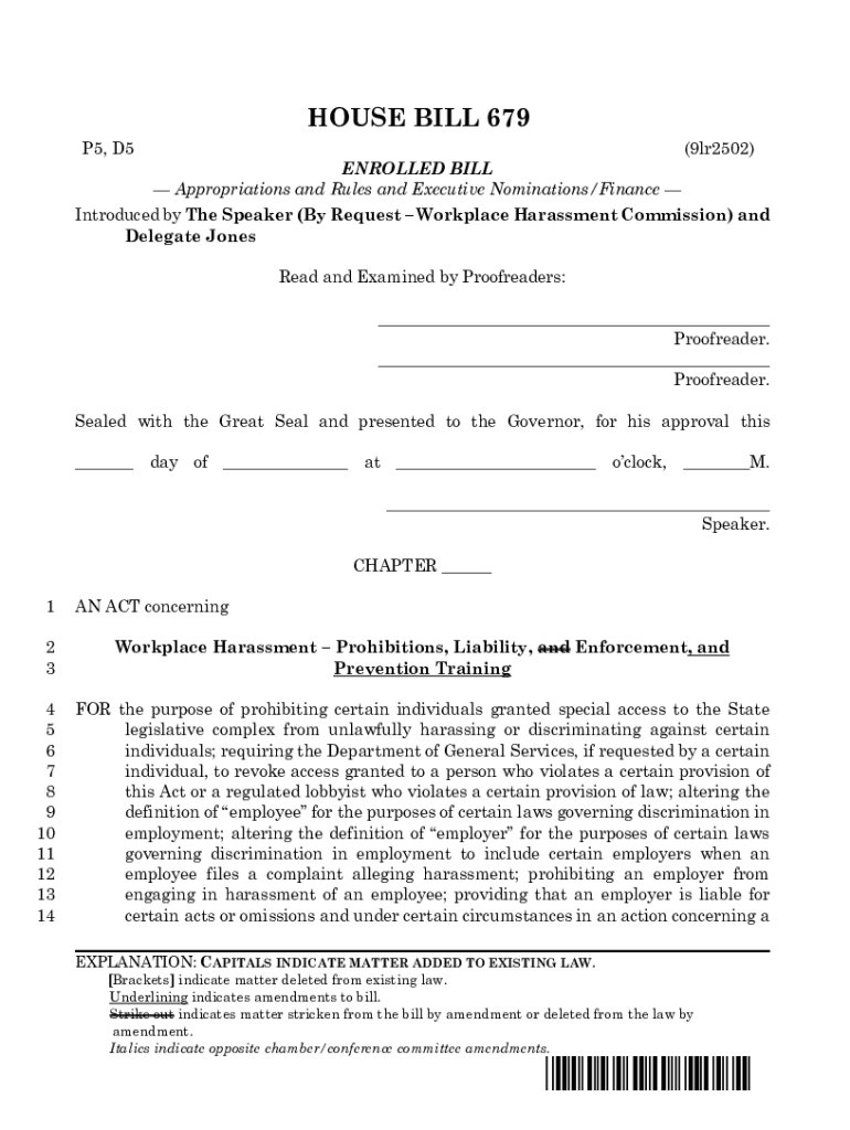 Fillable Online Fillable Online HOUSE BILL 941 C8, F2 (5lr1830) ENROLLED ... Fax Email Print ...