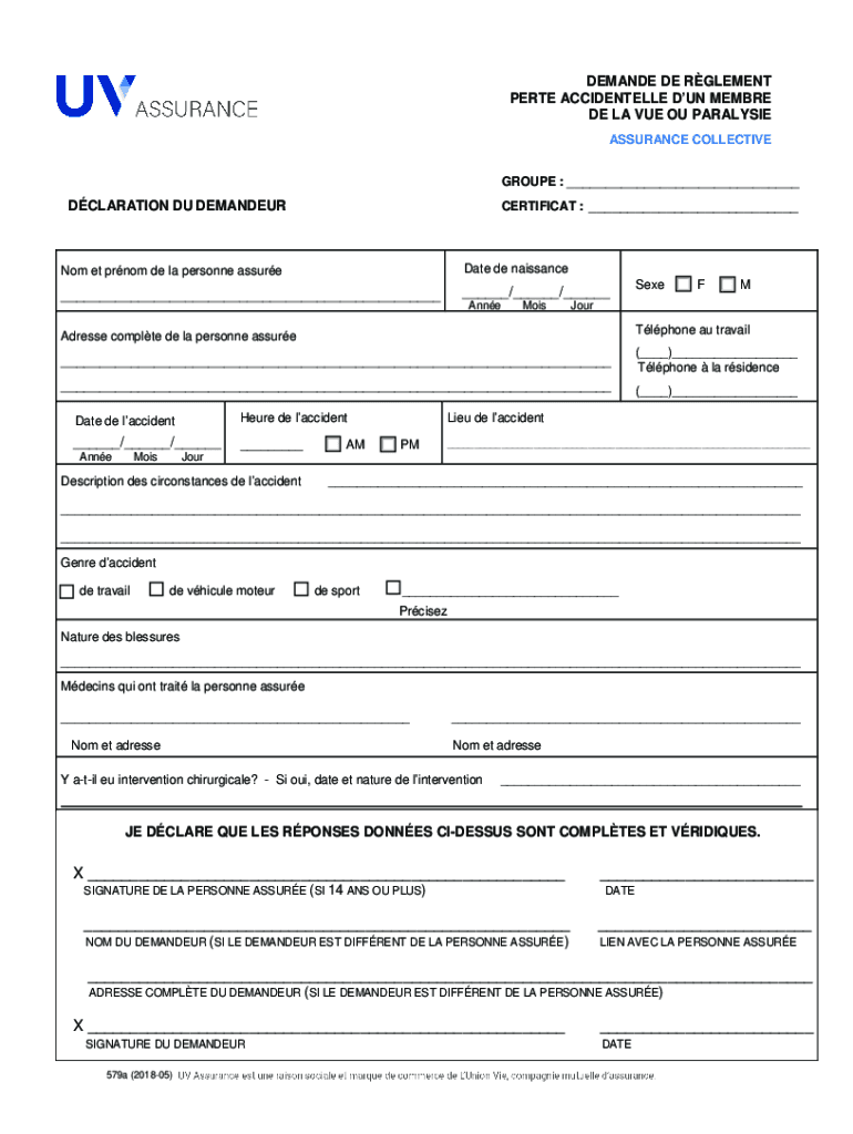 Fillable Online uvassurance.caappuploadstapessuivre pour remplir le ...