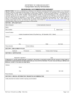 Fillable Online REASONABLE ACCOMMODATION REQUEST Fax Email Print ...