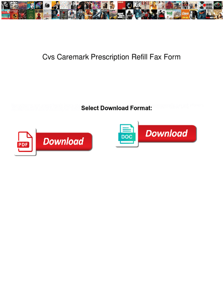Fillable Online Cvs Caremark Prescription Refill Fax Form storages. Cvs ...