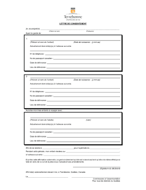 Fillable Online ville terrebonne qc LETTRE DE CONSENTEMENT - Ville de ...