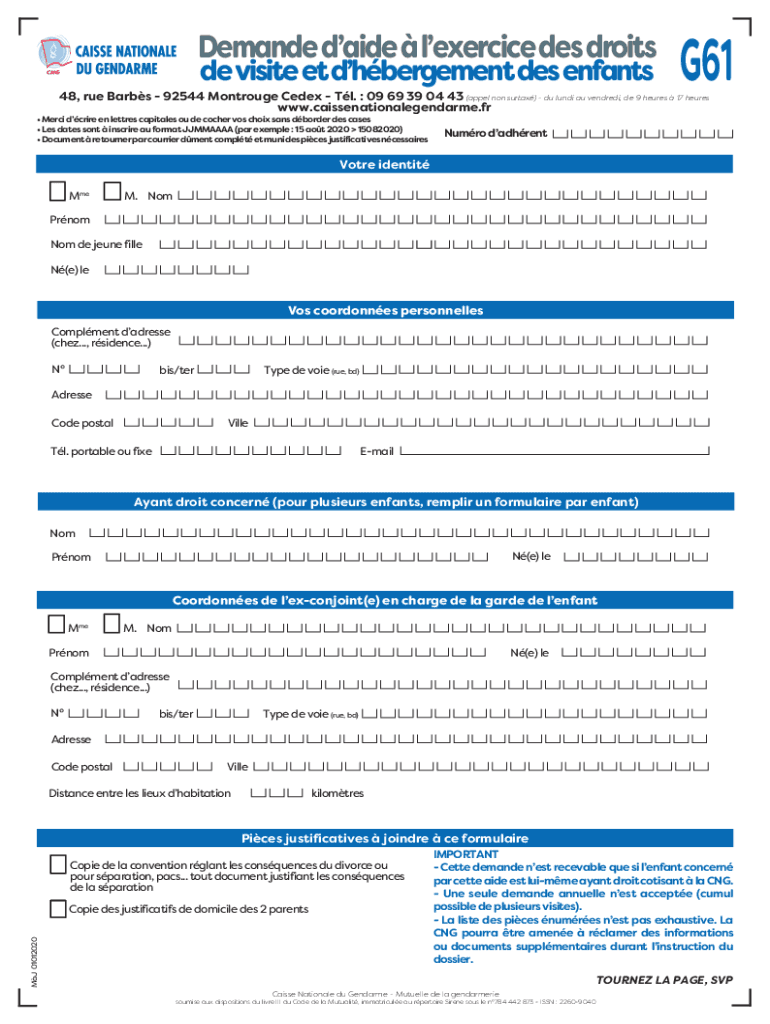 Fillable Online formulaire g 52 cng Fax Email Print - pdfFiller