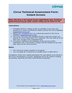 ARCHER Application for National Supercomputing ... - Cirrus Doc ...