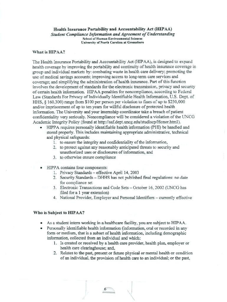 Fillable Online hhs uncg HDF 499 HIPAA FORM.docx Fax Email Print ...