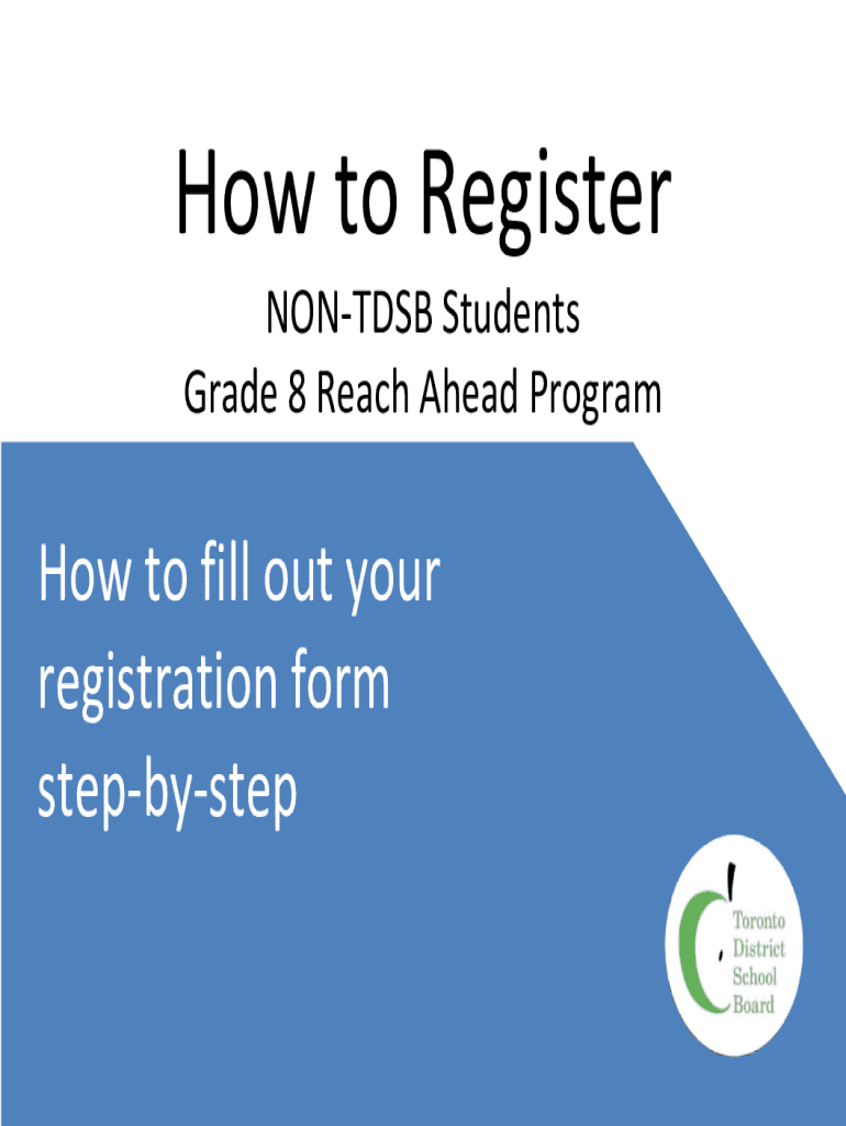 Fillable Online TDSB TORONTO DISTRICT SCHOOL BOARD Work ... - ca.indeed ...
