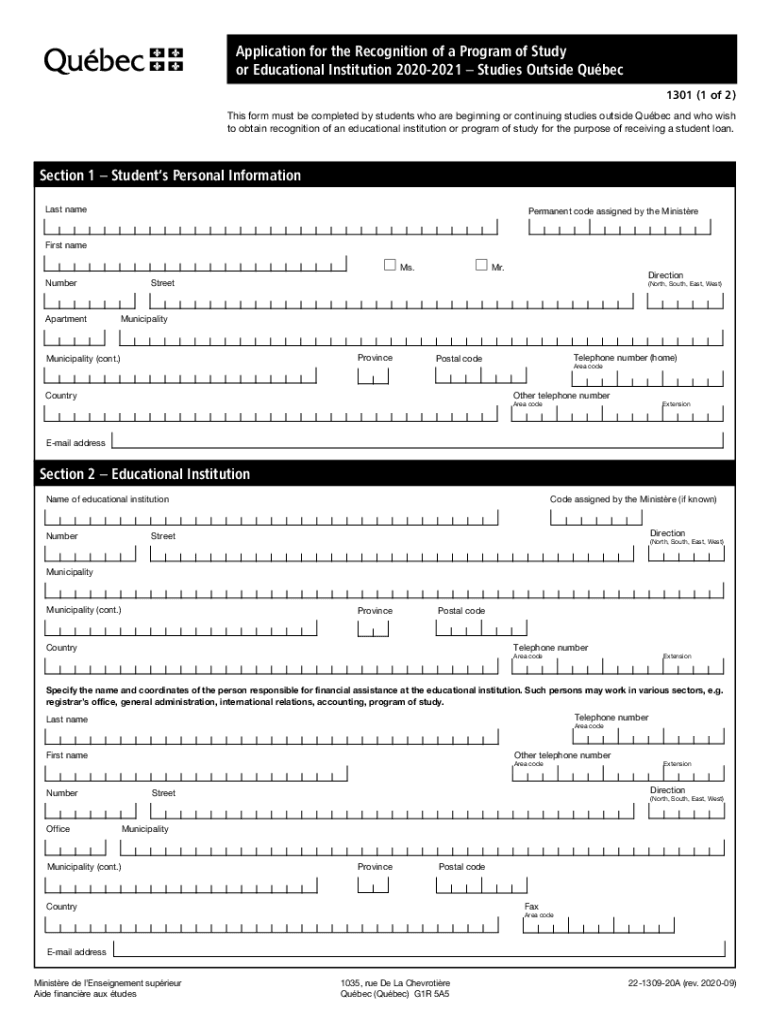 Fillable Online All Forms - Quebec.ca Fax Email Print - pdfFiller