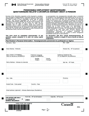 Fillable Online 2016 Form Canada PWGSC-TPSGC 2265 Fill Online ...