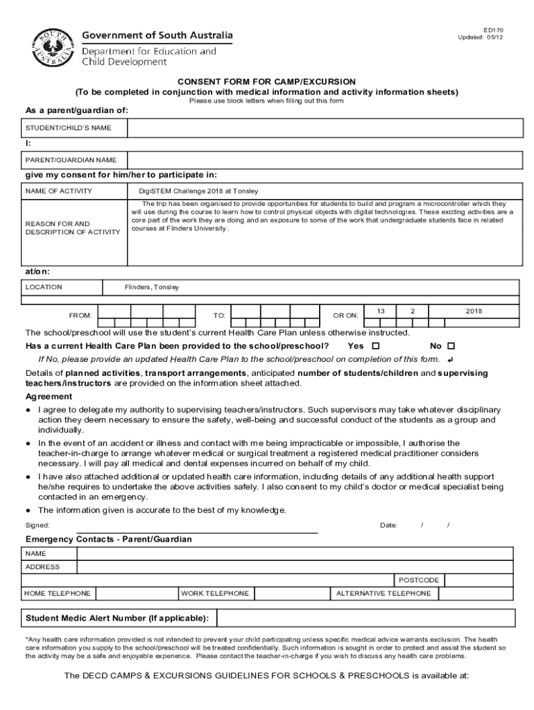 Fillable Online wirreandasecondary sa edu Get the free ED170 Updated ...