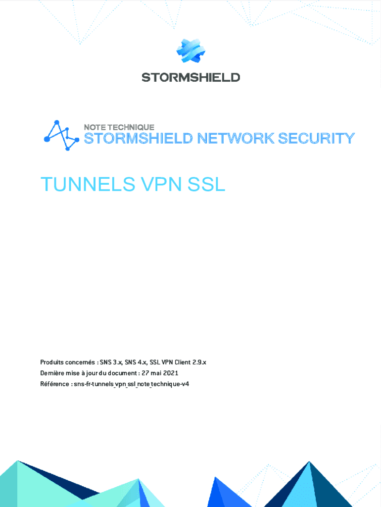 Fillable Online Tunnels VPN SSL Fax Email Print - pdfFiller