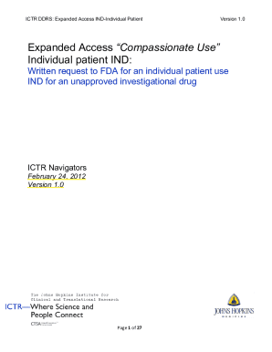 Fillable Online Expanded Access Compassionate Use Individual patient ...