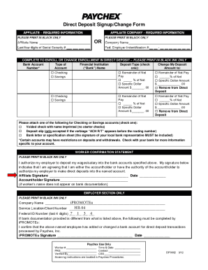 Fillable Online Get the free paychex template pdffiller form Fax Email ...