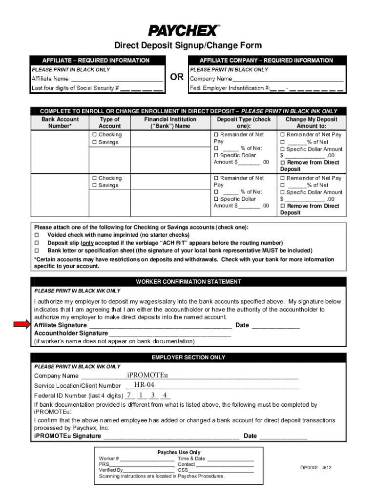 Fillable Online Get the free paychex template pdffiller form Fax Email ...