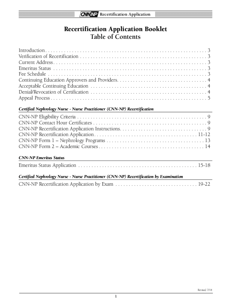 Fillable Online Recertification and Procedures Handbook Fax Email Print - pdfFiller