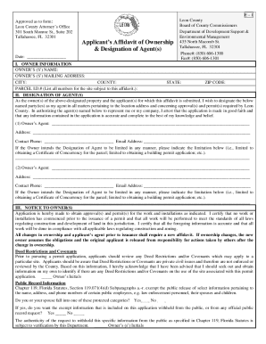 Fillable Online cms leoncountyfl E - 1 Approved as to form Leon County Leon County Attorney ...