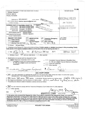 Fillable Online Can I use an FL300 form to request a hearing for ...