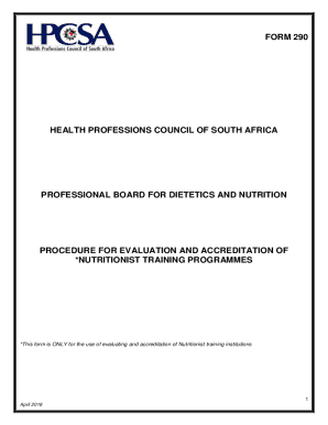 Fillable Online Fillable Online hpcsa co FORM B THE PROFESSIONAL BOARD ...