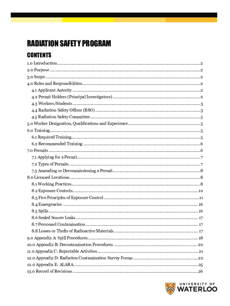 Fillable Online RADIATION SAFETY REFERENCE HANDBOOK AUBURN UNIVERSITY ...