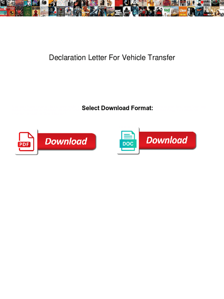 Fillable Online 4+ Free Declaration Letter Template - Format, Sample & ExampleLetter of ...