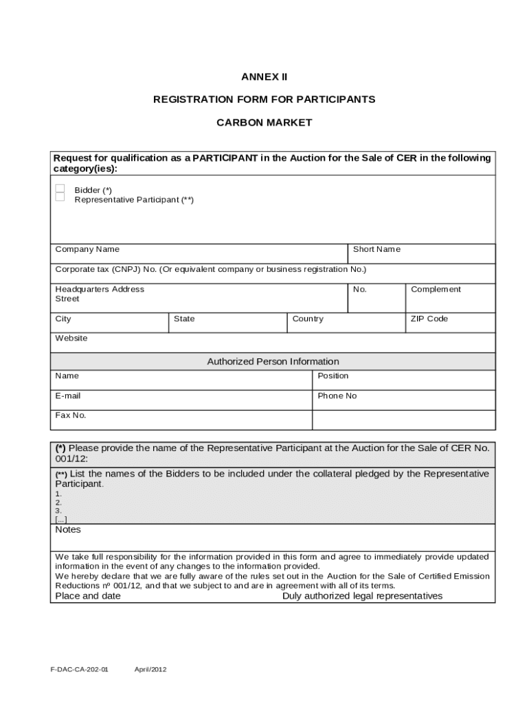 GUIDE TO REGISTRATION FOR MARKET PARTICIPANTS Doc Template | pdfFiller
